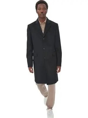 GOBI MONGOLIAN CASHMERE Classic Single Breasted Coat - Black