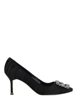 Manolo Blahnik 70mm Hangisi Pumps - Black