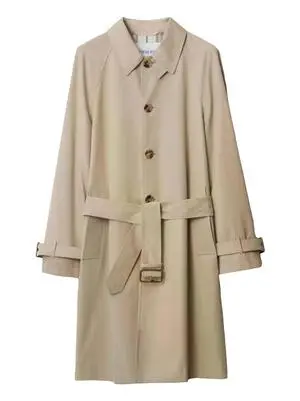 Burberry Buttoned Trench Coat - Neutrals