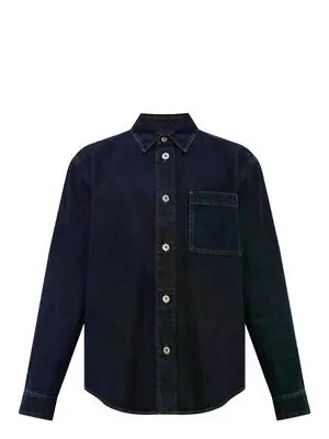 Burberry Logo-embroidered Shirt - Blue