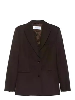 Off-White Wool Blazer - Brown