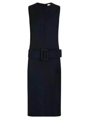Patou Belted Midi Dress - Black