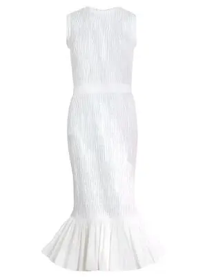 Patou Smocked Midi Dress - White