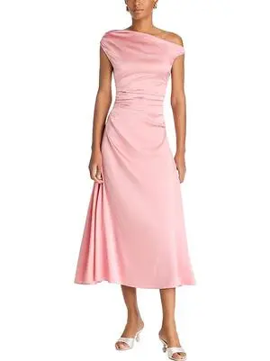 Staud Phare Silk Blend Dress - Rose