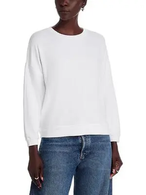 Majestic Filatures French Terry Pullover Sweatshirt - Blanc
