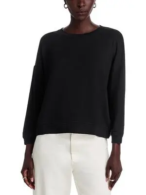 Majestic Filatures French Terry Pullover Sweatshirt - Noir