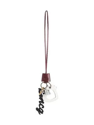 Balenciaga Le City Charm Heart - Dark Burgundy/optic White