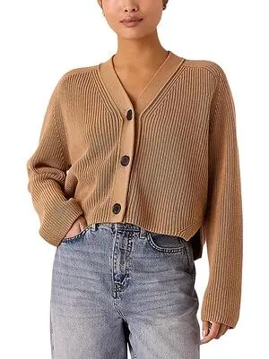 WHISTLES Petite Nala Cotton Cardigan