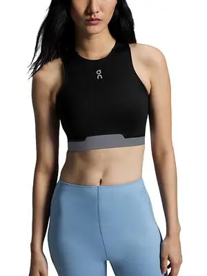 On Train 2-in-1 Crop Top - Black