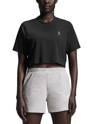 On Train T Crop T-shirt - Black