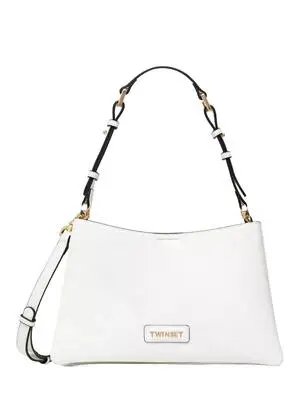TWINSET Logo-lettering Shoulder Bag - White