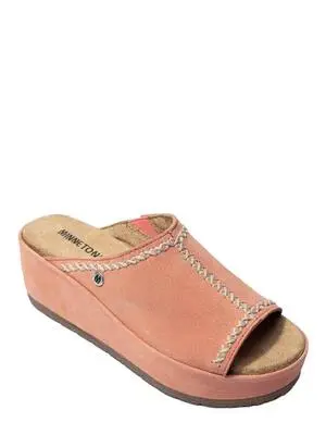 Minnetonka Paislee Wedge Sandal - Coral