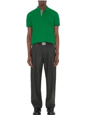 Burberry Cotton Polo Shirt Leaf