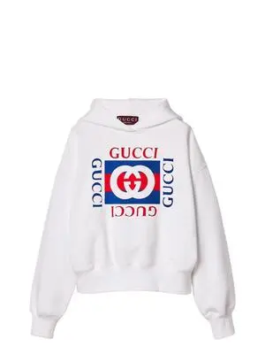 Gucci Interlocking G Cotton Jersey Sweatshirt - White