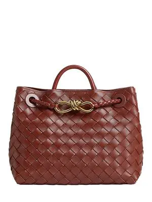 Bottega Veneta Bottega Veneta Small Andiamo Top Handle Bag Brown