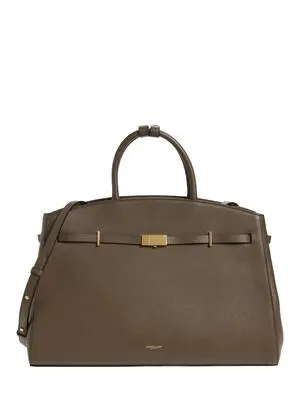 DEMELLIER DeMellier New York Leather Satchel Deep Olive