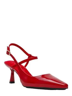 Anne Klein Anne Klein Cosmo Ankle Strap Pump Deep Red