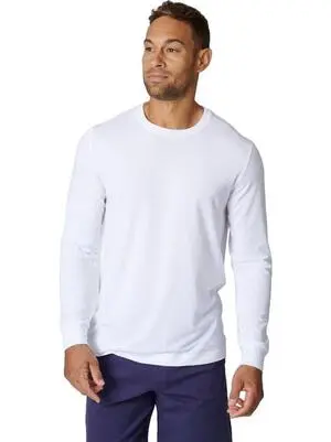 LEISURE LAB Long Sleeve Everyday T-shirt - White