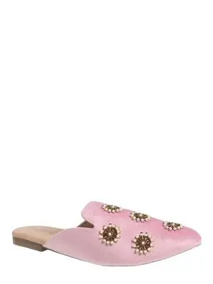 FUCHSIA FUCHSIA Galaxy Beaded Mule Pink
