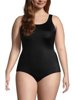 LANDS' END Dd-cup Chlorine Resistant One-piece Swimsuit - Black