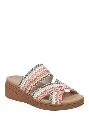LIFESTRIDE BZees Fiona Wedge Sandals Beige