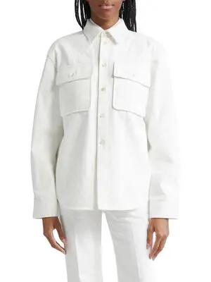 JIL SANDER Oversized Denim Shirt - Porcelain
