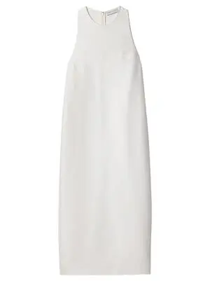 Veronica De Piante Helene Silk-mikado Midi Dress - Off-white