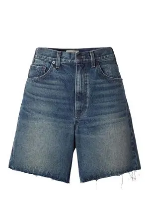 NILI LOTAN Russel Denim Shorts - Blue