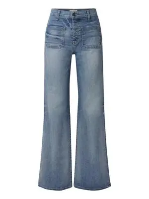NILI LOTAN Florence High-rise Flared Jeans - Blue