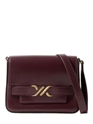 Proenza Schouler Box Leather Shoulder Bag - Burgundy