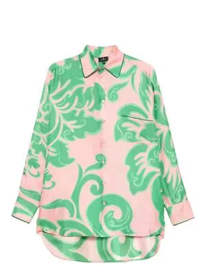 Etro Abstract-print Shirt - Pink