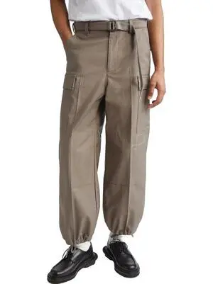 Sacai X Wtaps® Cotton Parachute Cargo Pants - Taupe