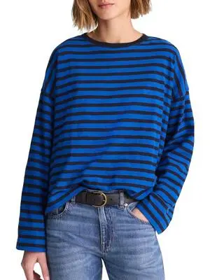 Madewell Stripe Long Sleeve Top - Riveria Coast