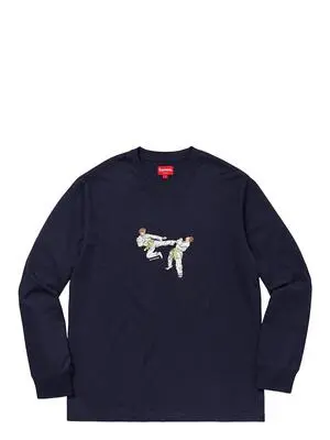 Supreme Karate Tee Shirt Navy Blue