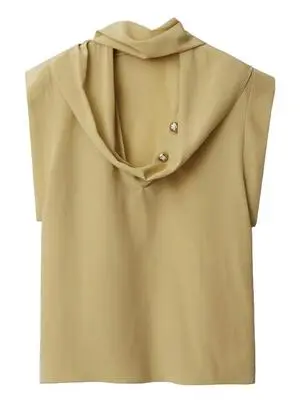 Burberry Silk Scarf Top - Hemlock