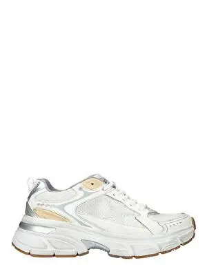 GOLDEN GOOSE Lightstar 10272 Low-top Leather And Mesh Trainers - White/oth