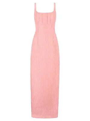 EMILIA WICKSTEAD Emilia Wickstead Sharon Seersucker Gown Pink