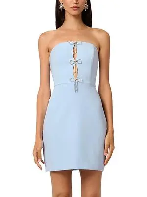 LIV FOSTER Dakota Cutout Mini Dress - Azure Blue