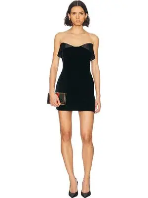 MUGLER Strapless Mini Dress - Black