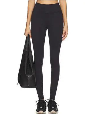 WELLBEING + BEINGWELL Loungewell Monte Legging In Charcoal - Quiet Grey Heather