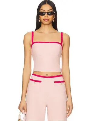 Amanda Uprichard Windsor Top - Light Pink & Pink