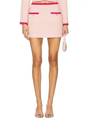 Amanda Uprichard Windsor Skirt - Light Pink & Pink