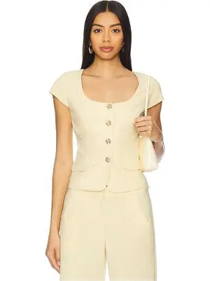 AMANDA UPRICHARD Amanda Uprichard Short Sleeve Kya Top