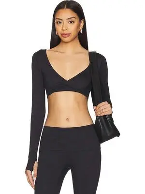 WELLBEING + BEINGWELL Loungewell Lena Top - Black