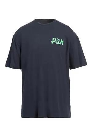 Palm Angels T-shirt Midnight Size Cotton - Blue