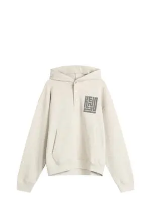 KENZO Kenzo Kamon Embroidered Buttoned Hoodie