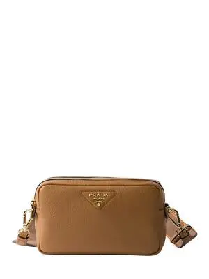 Prada Prada Daino Soft Leather Camera Bag Caramel