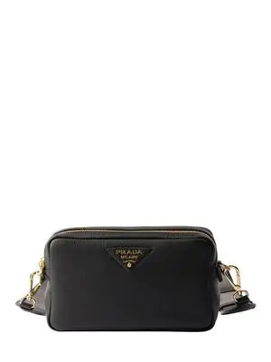 Prada Daino Soft Leather Camera Bag - Nero
