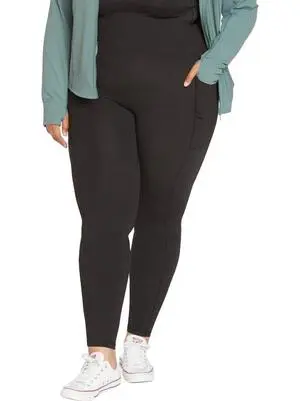 Universal Standard Next To Naked Pocket Ankle Leggings - Black