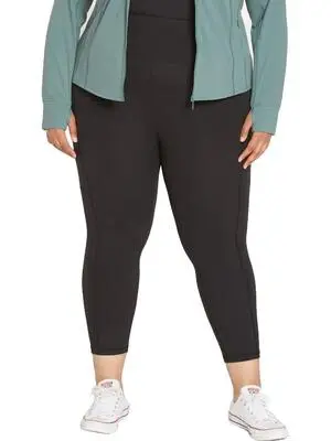 Universal Standard Next To Naked Crop Pocket Leggings - Black